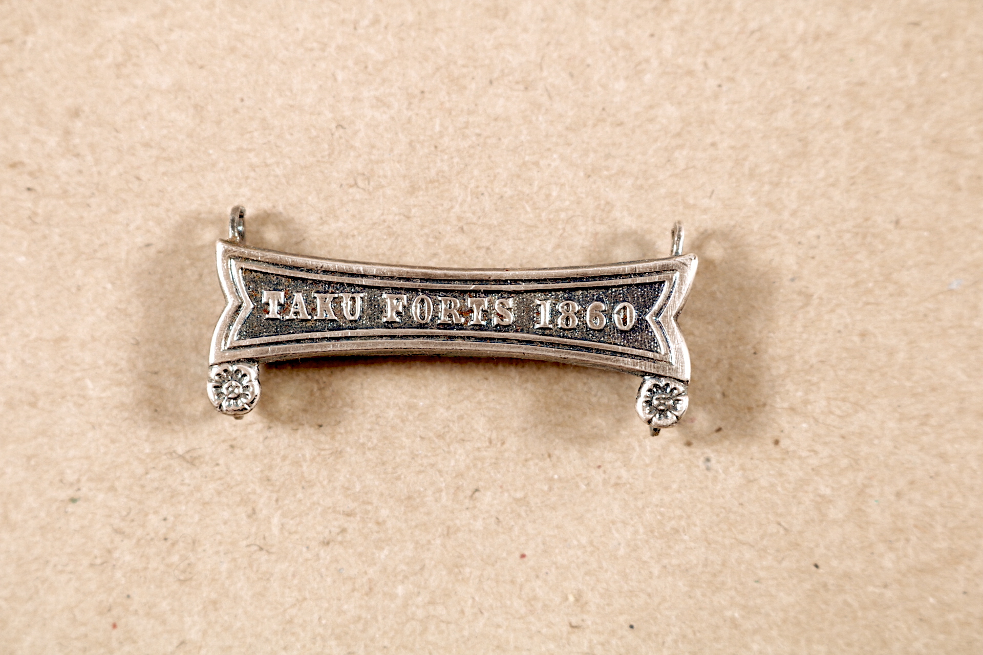 2nd China War Medal Clasp Taku Fort Bar | Blitz Militaria